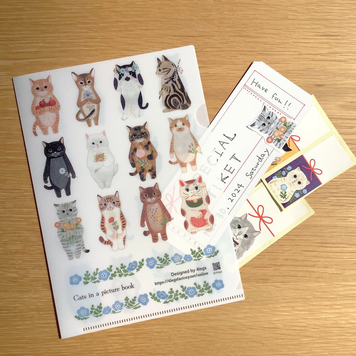 [4legs] Favorite Cats A5 File Folder – papertreats