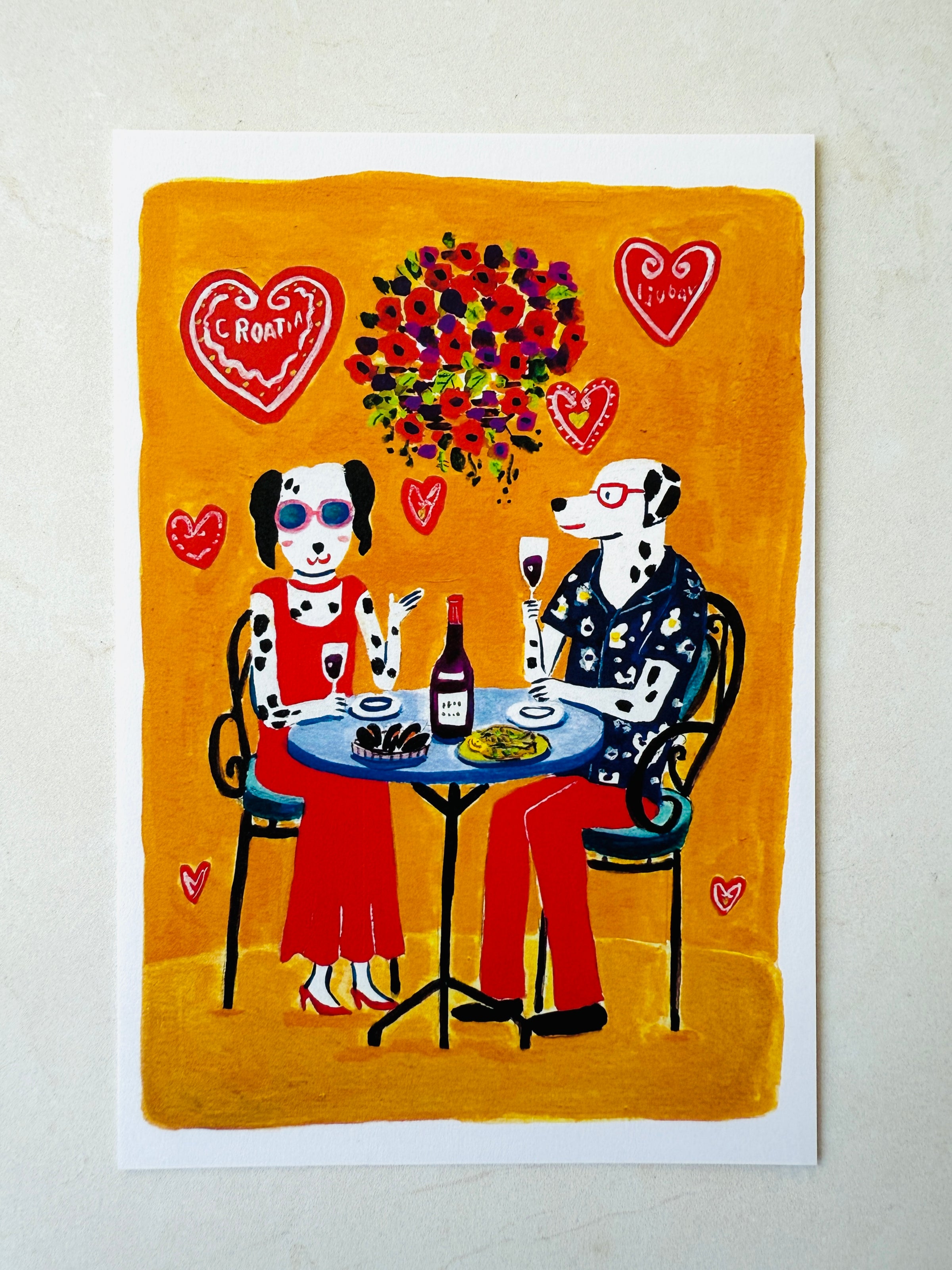 [Yuh Takahashi] Croatia 🇭🇷 x Dalmatian postcard – papertreats