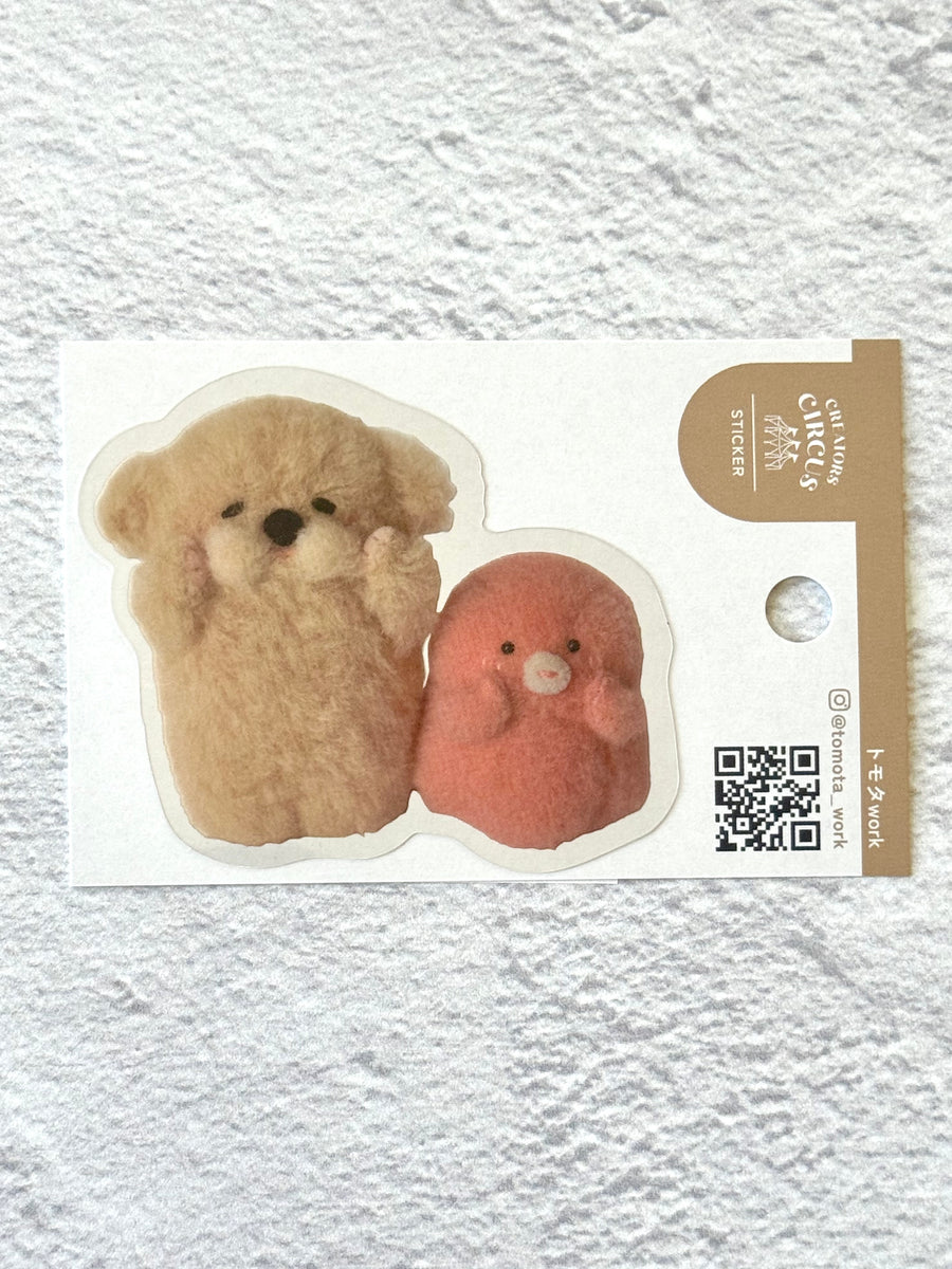 [Tomota] Cheek Squeeze Plushies decal sticker – papertreats