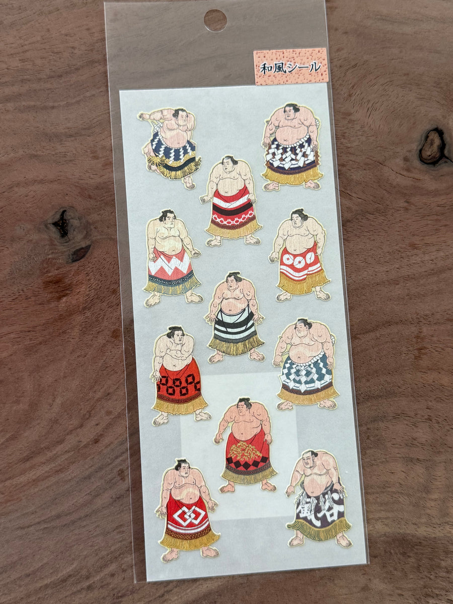[Okuyama] Sumo sticker sheet – papertreats