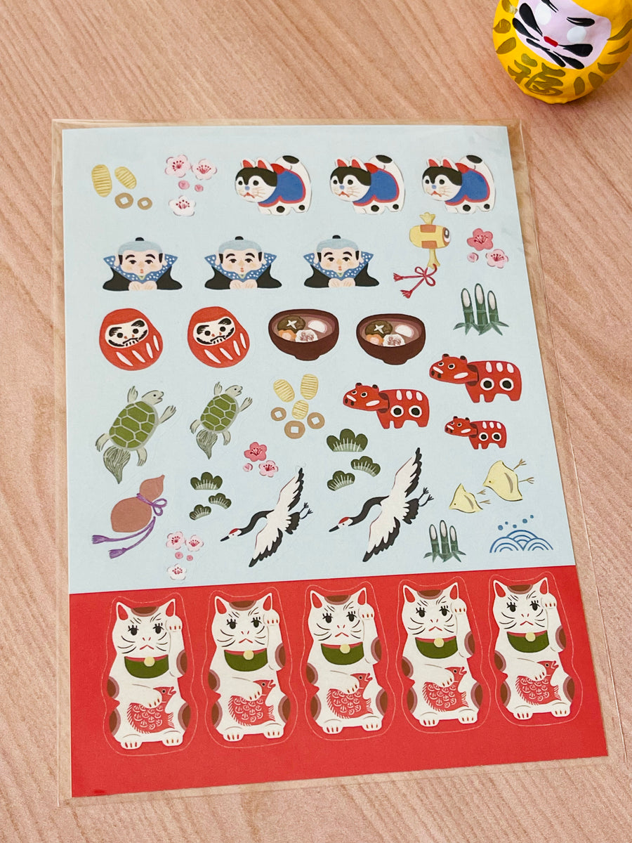 [4legs] Lucky Symbols sticker sheet – papertreats