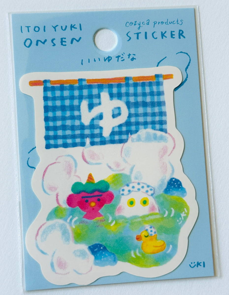 [cozyca] Onsen x ITOI YUKI sticker decal – papertreats