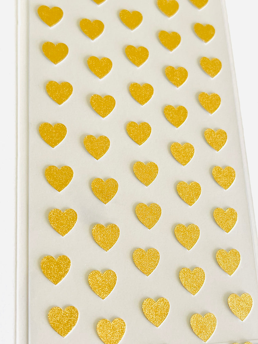[MIND WAVE] Gold Foil Hearts sticker sheet (last chance; discontinued ...